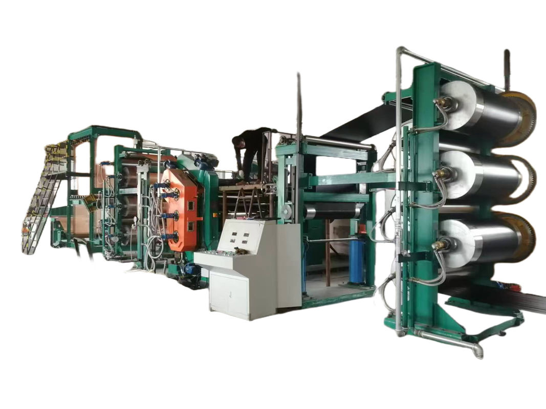 Multi-Layer Rubber Calendering Line Is Used To Produce Rubber Sheets ...