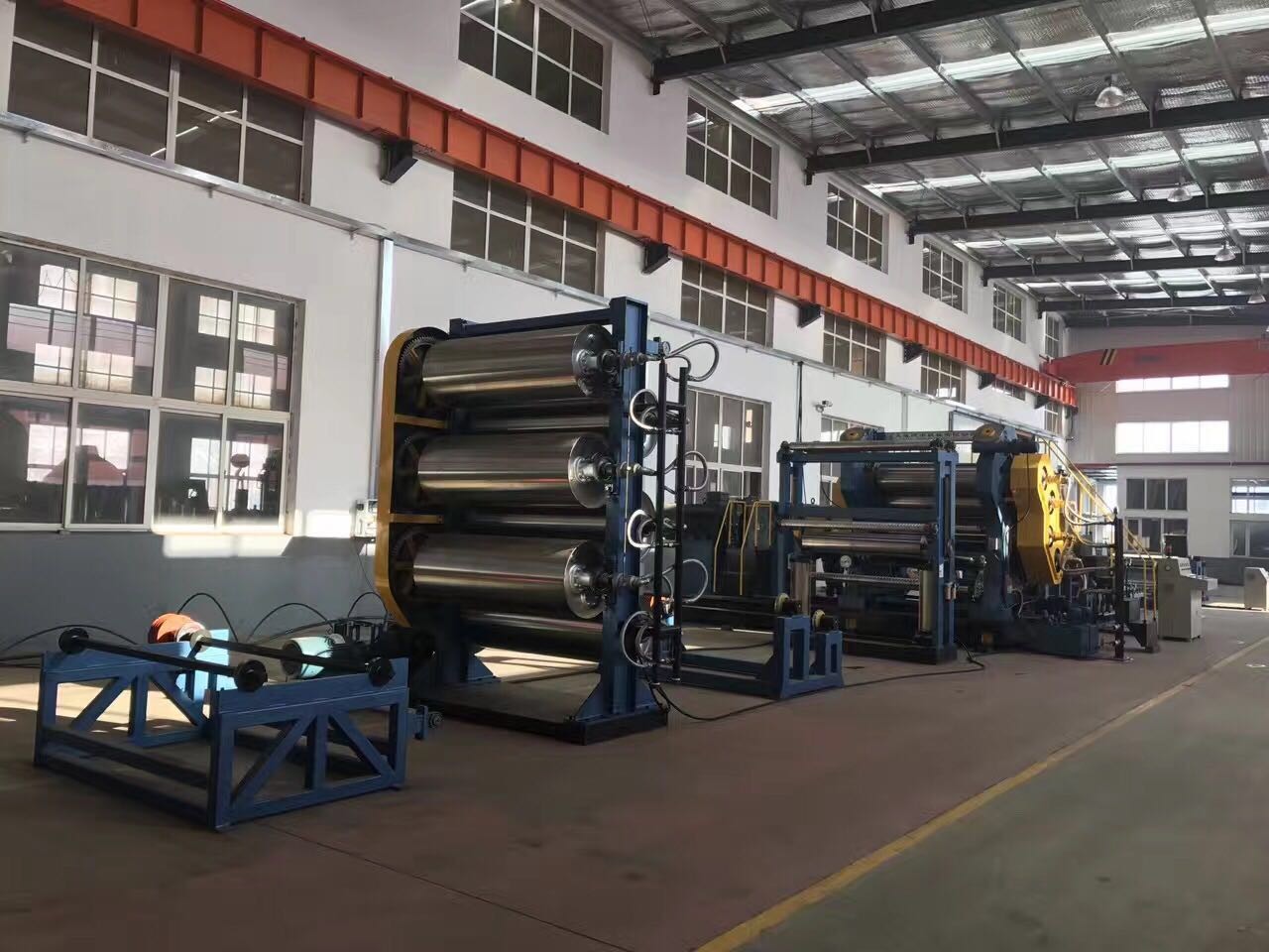 Electric 220V/380V/440V Roll Calender Machine With Optional Vacuum System