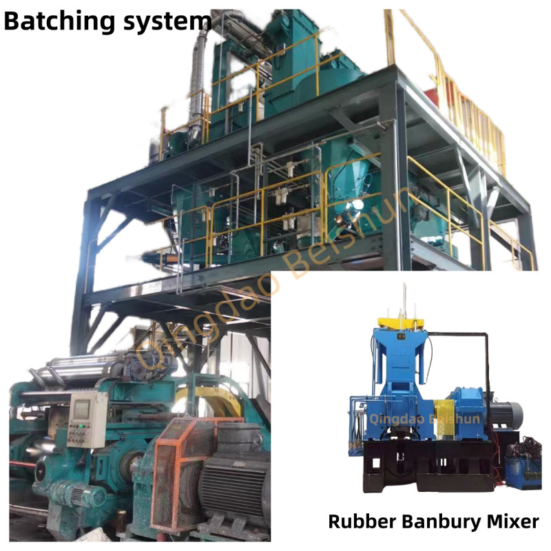 80L Working Volume Falling Type Rubber Banbury Mixer Adopts Automatic ...