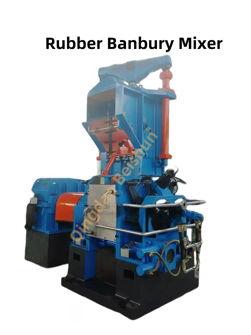40rpm Mixing Speed 50L Falling Type Closed Rubber Banbury Mixer With ...