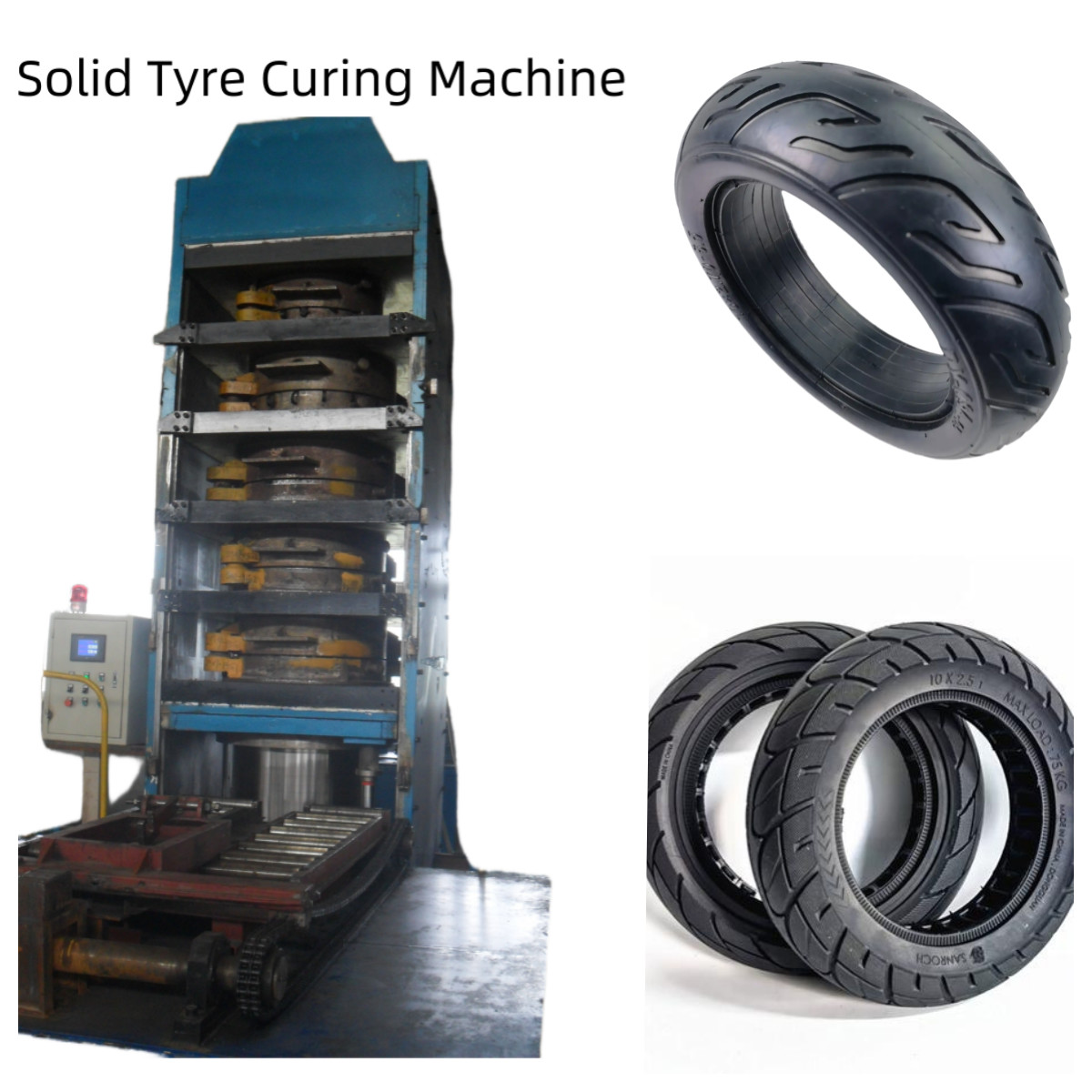 Four Layer Solid Tire Curing Machine For Solid Tire Manufacturing