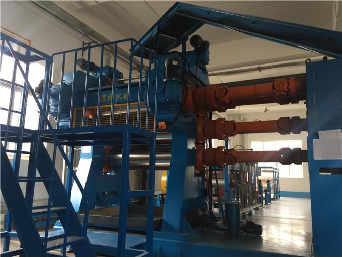 High Accuracy Four Roll Rubber Sheet Calendering Machine For Conveyor ...